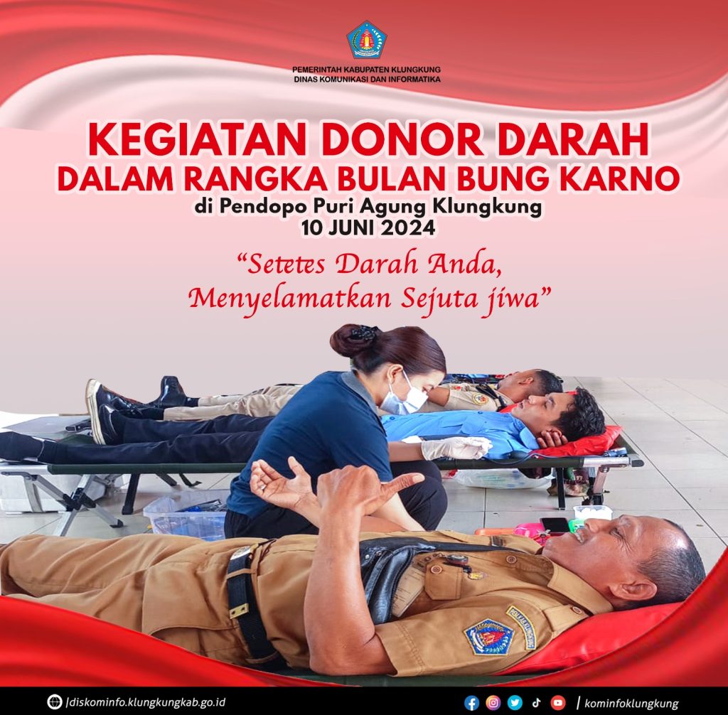 Donor Darah Dalam Rangka Bulan Bung Karno - Dinas Komunikasi dan Informatika